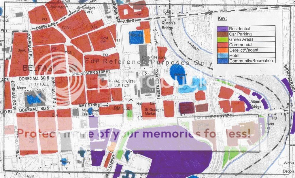 Belfast Central Station, Maysfield leisure centre and ajoining carparks ...